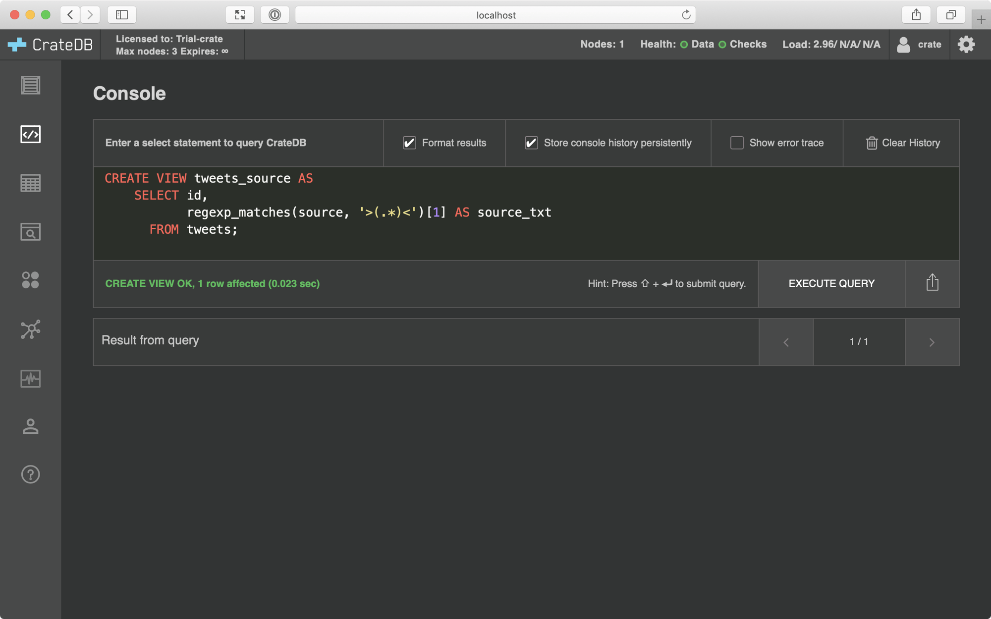 CrateDB Blog | Use CrateDB and Apache Superset for Open Source Data Warehousing