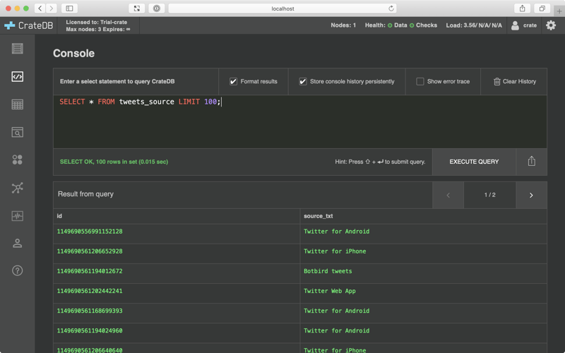 Cratedb Blog Use Cratedb And Apache Superset For Open Source Data Warehousing