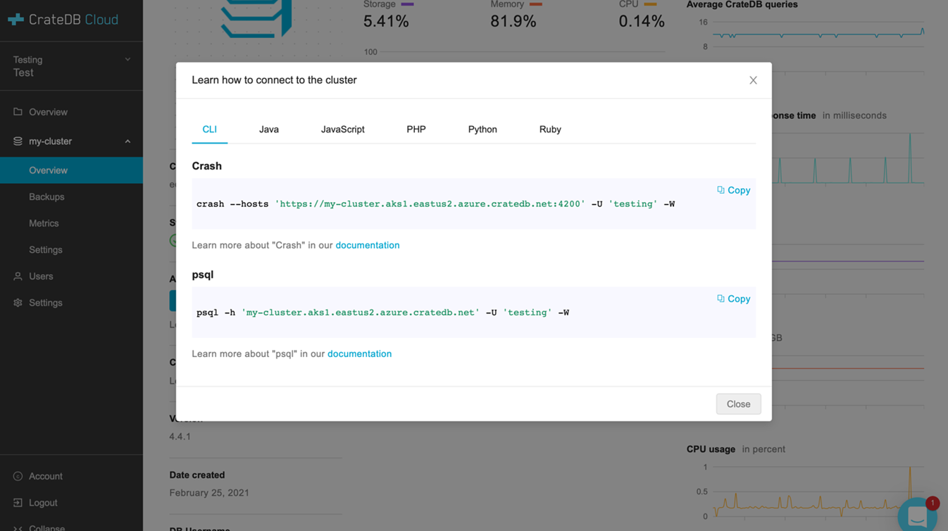 CrateDB Blog | Visualizing time series data with Grafana and CrateDB